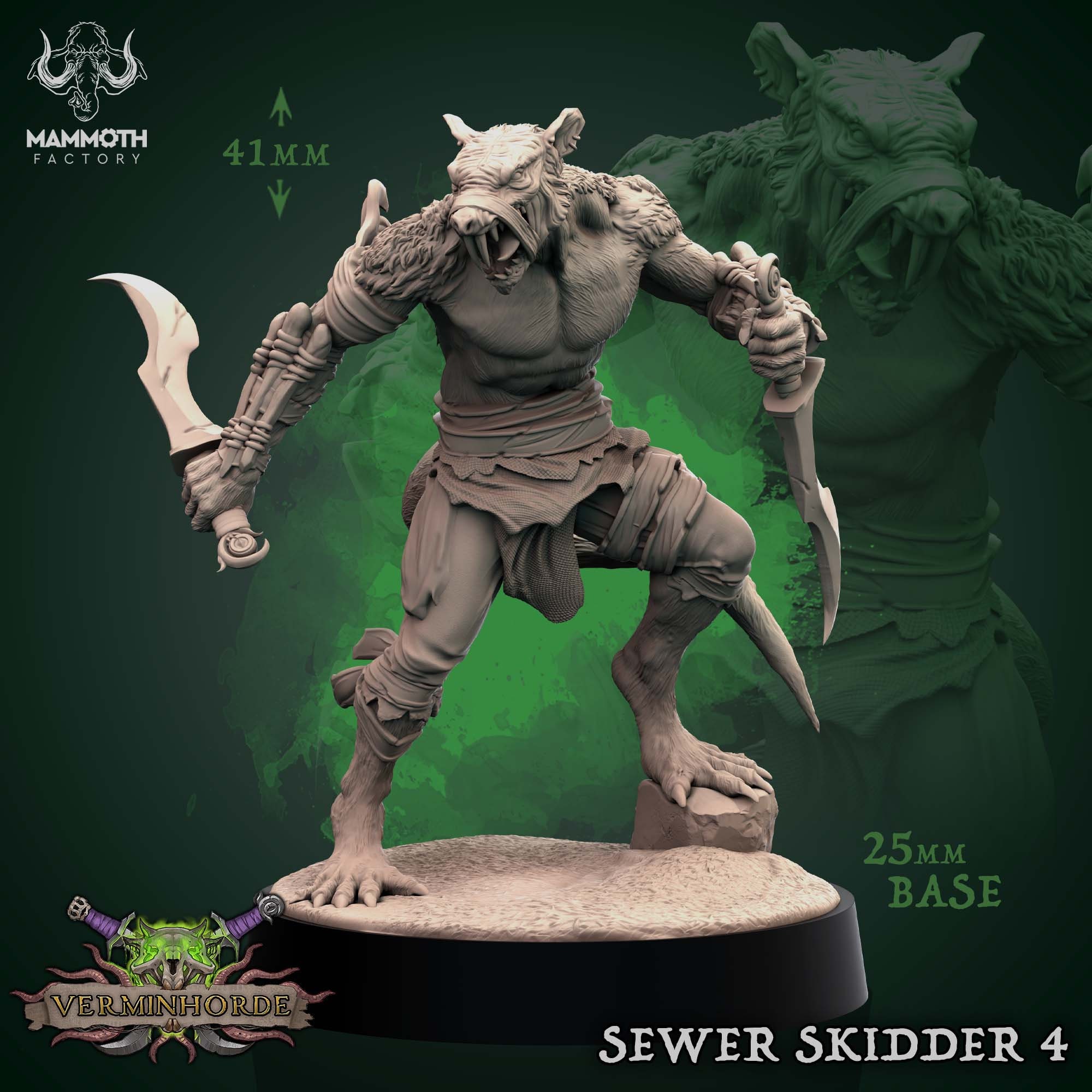 Sewer Skidder Ratfolk Dnd Minifigures Verminhorde Set Resin Printed - Etsy
