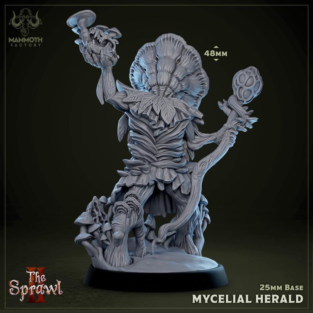 Mycelial Herald | Dnd Minifigures | the Sprawl II Set | 3D Resin ...