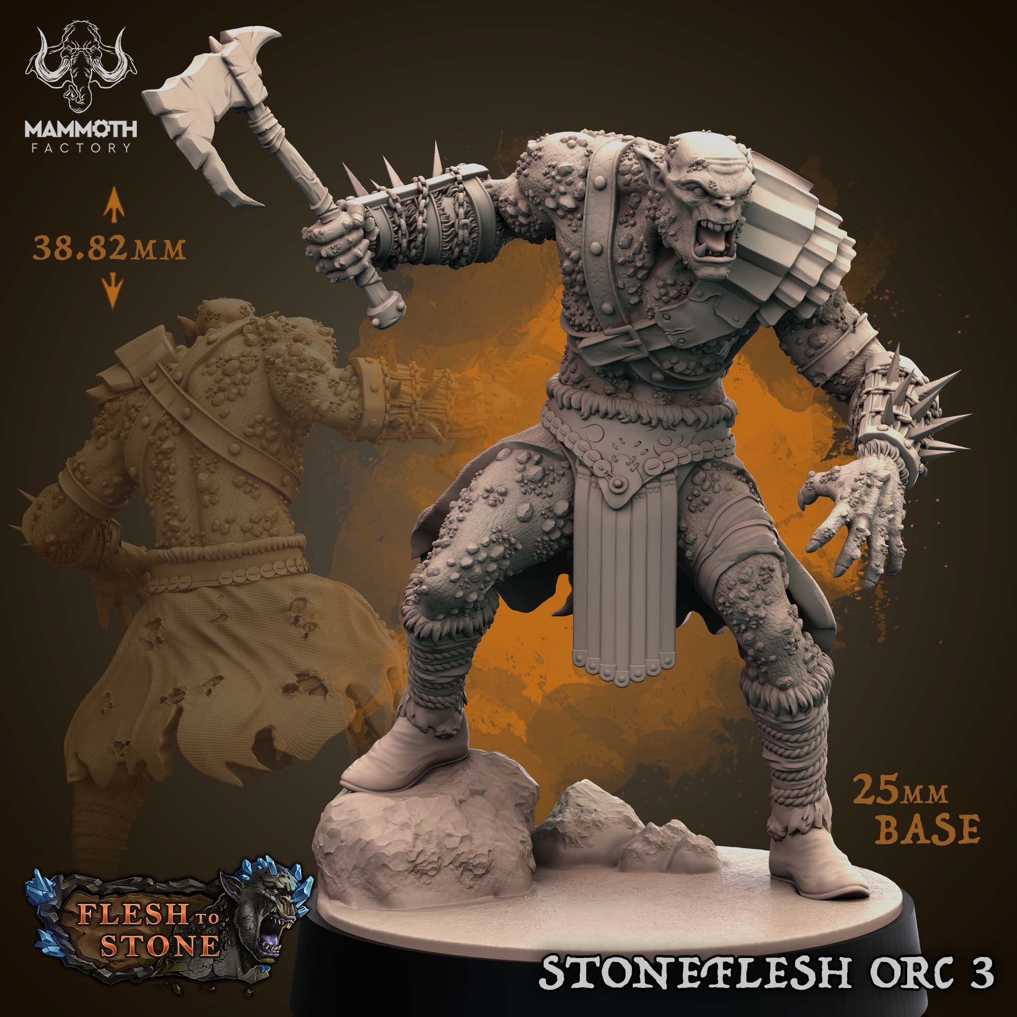 Stoneflesh Orcs Dnd Minifigures Mammoth Factory Flesh to - Etsy