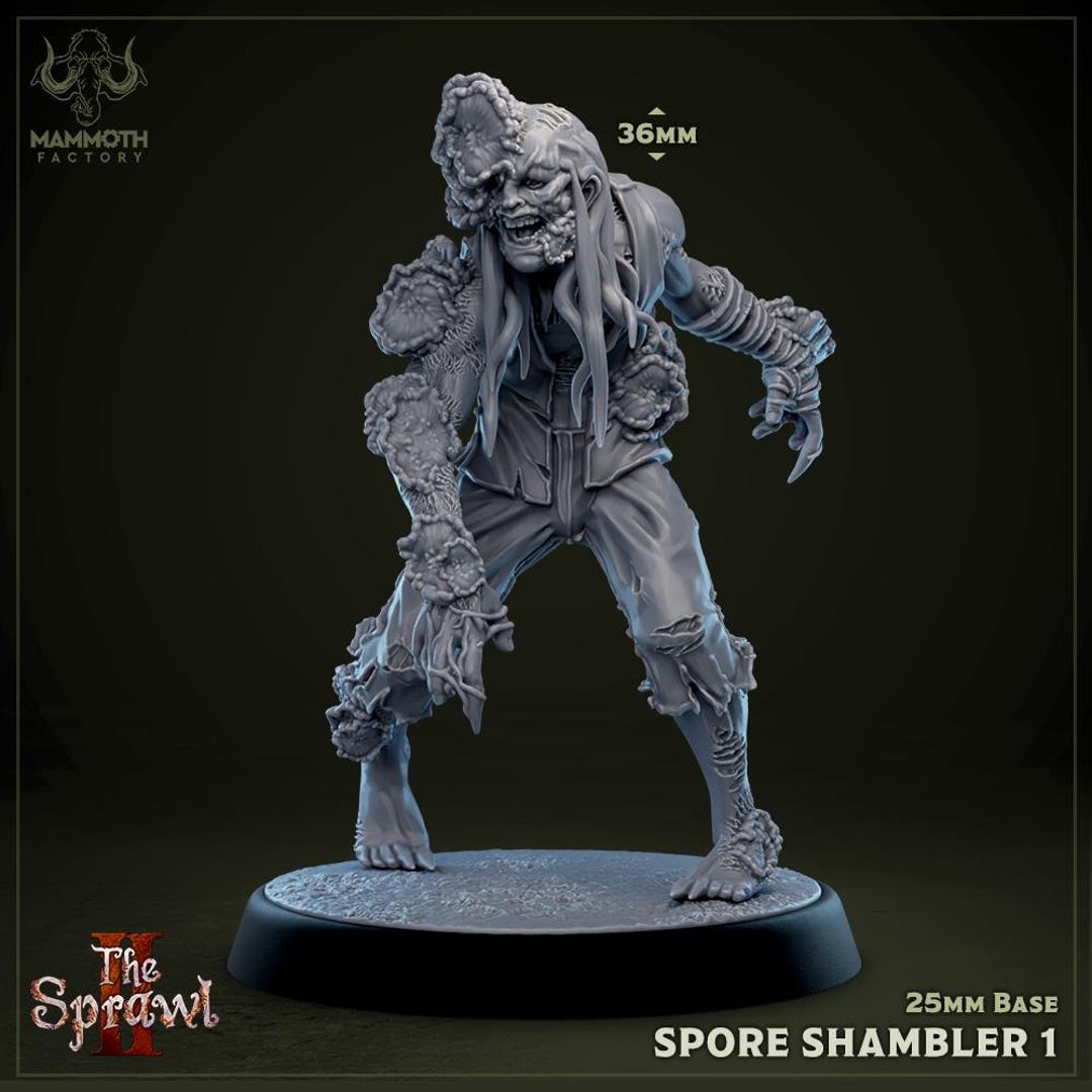 Spore Shamblers | Dnd Minifigures | the Sprawl II Set | 3D Resin ...