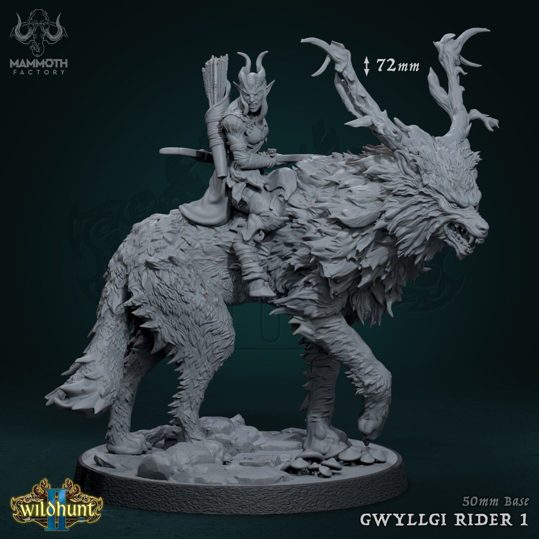 Gwyllgi Riders | Dnd Minifigures | Wild Hunt II Set | 3D Resin Printed ...