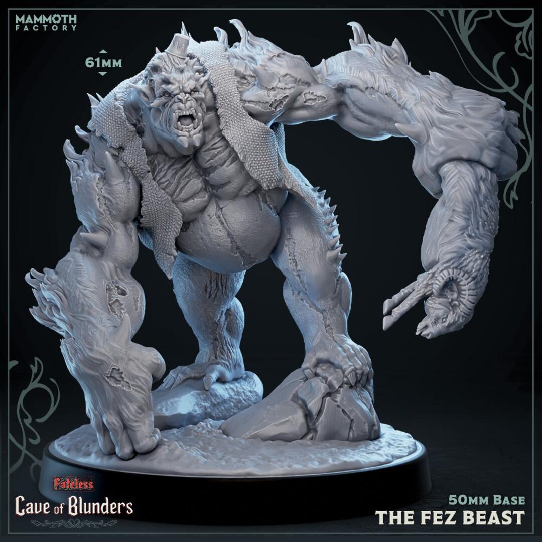 The Fez Beast | Dnd Minifigures | Fateless - Cave of Blunders | 3D ...
