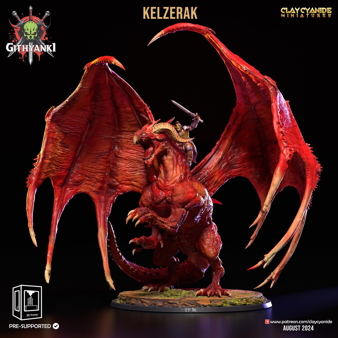 Githyank Dragon Riders | Dnd Minifigures | Githyanki Faction Set | 3D ...