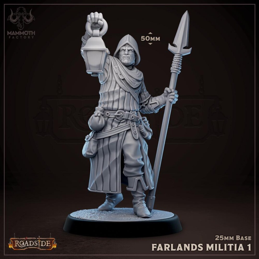 Farlands Militia Dnd Minifigures Roadside Set 3D Resin Printed - Etsy