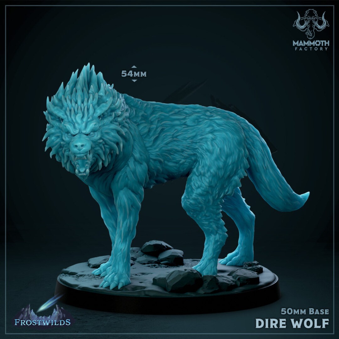 Direwolves | Dnd Minifigures | Frostwild I Set | 3D Resin Printed - Etsy