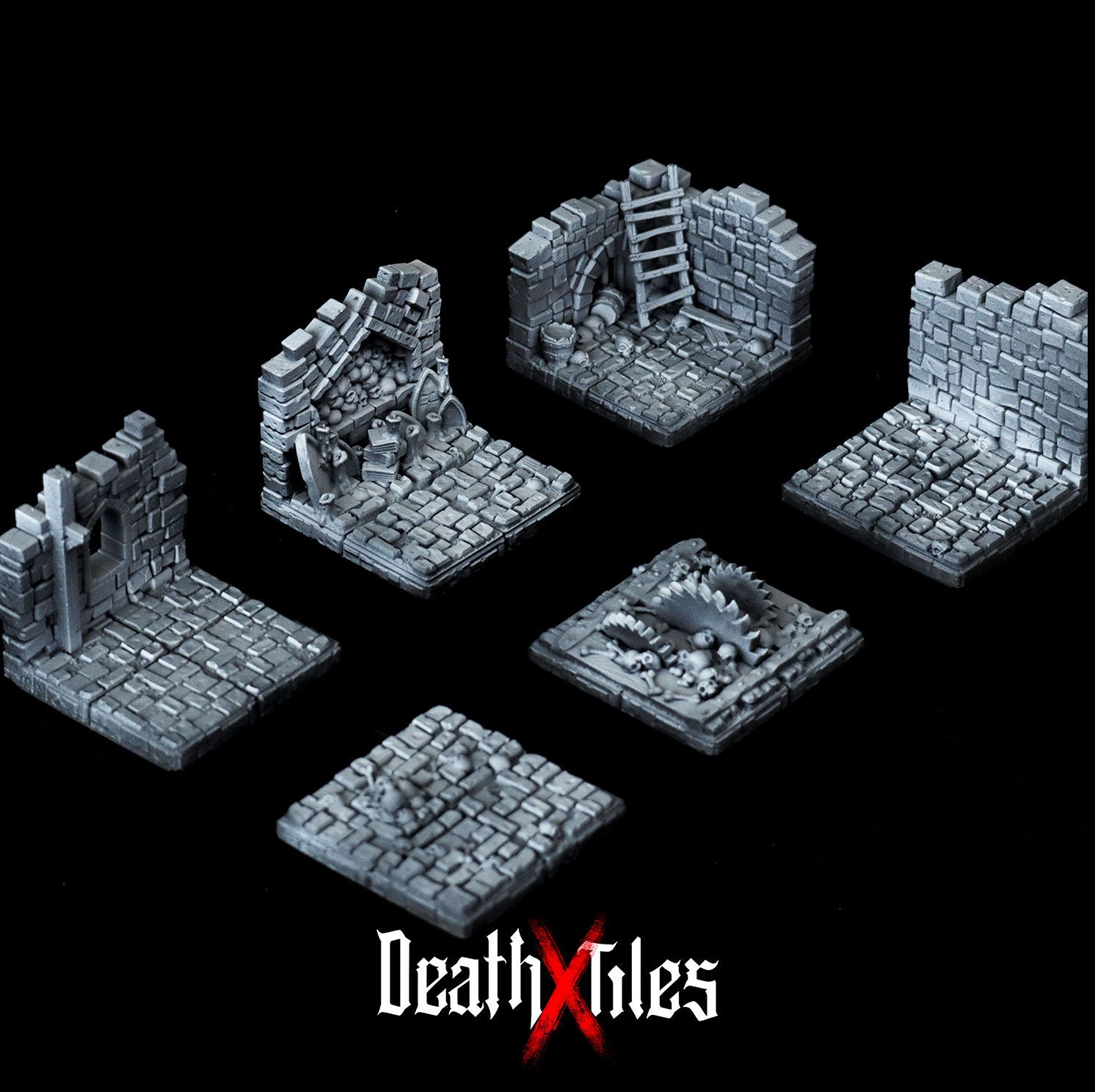 3D Printed Modular Dungeon Terrain Tile Set for Your Tabletop Dungeon ...