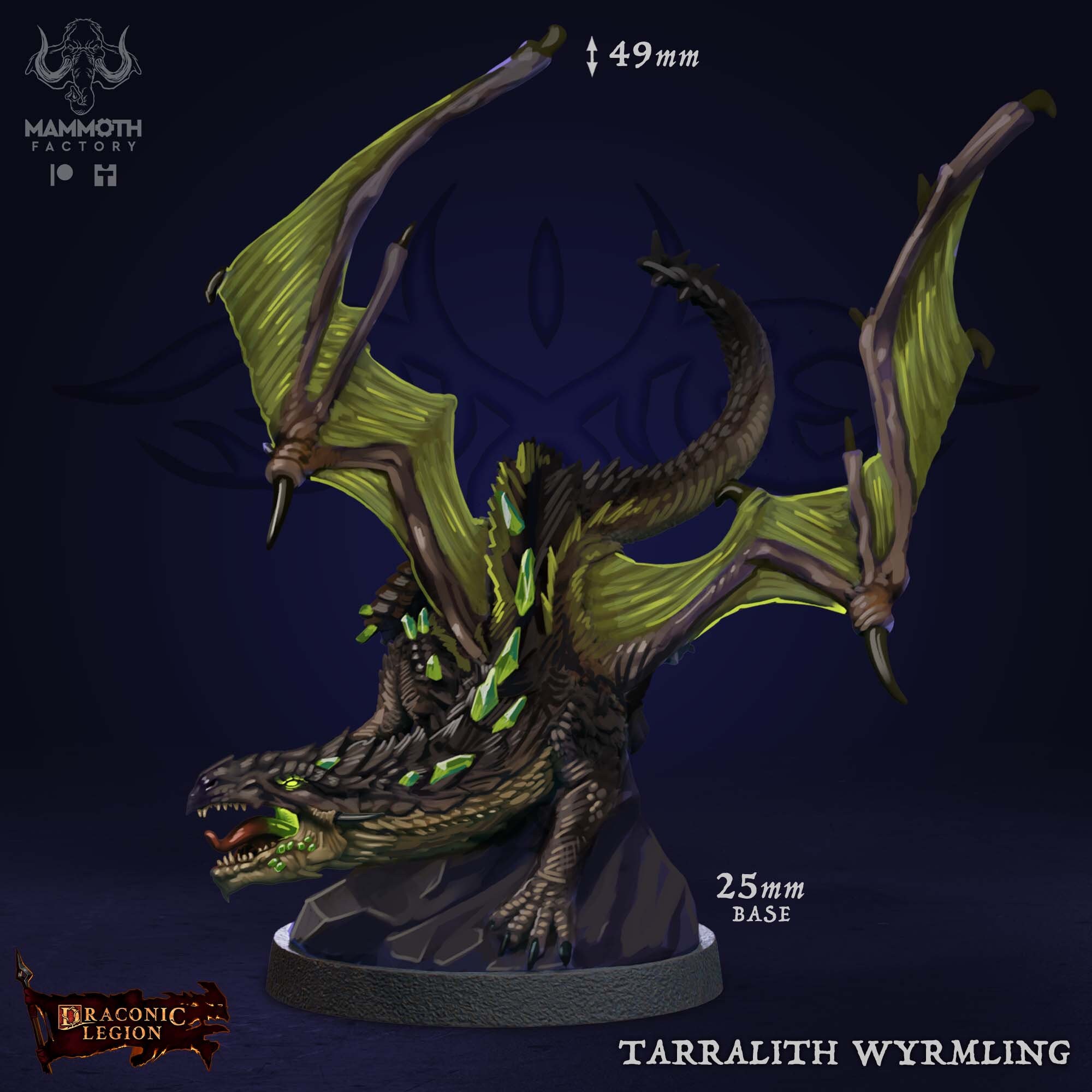 Tarralith Wyrmling Dnd Minifigures Mammoth Factory Draconic Legion ...