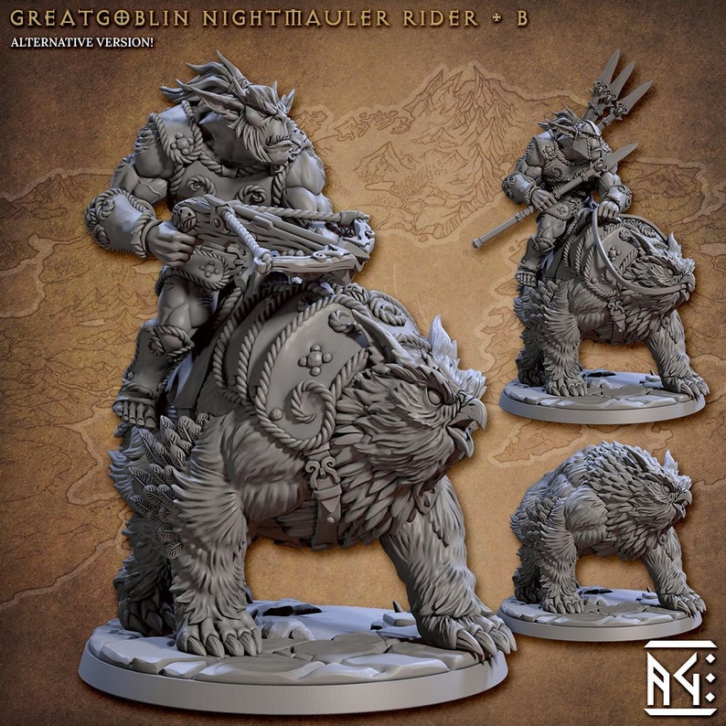 Nightmauler Riders Dnd Minifigures Artisan Guild - Etsy
