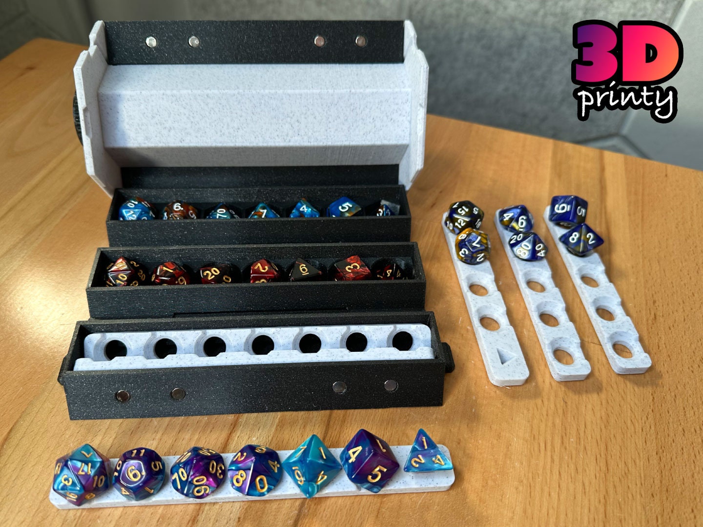 3D Printed Dice Tower and Tray Combo Perfect Tabletop Gaming Gear by 3d ...