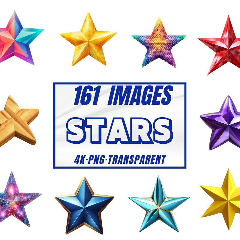 Stars Clipart - Etsy