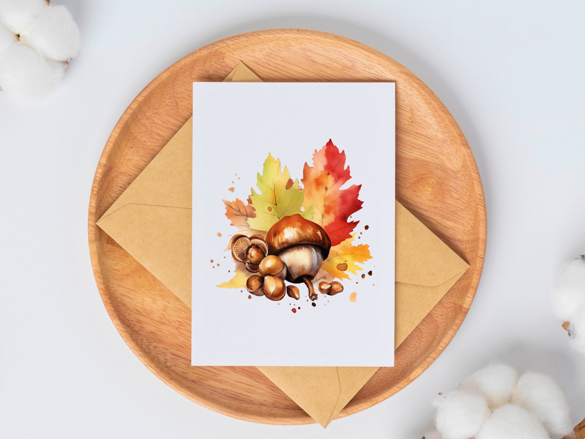 250 Autumn Element Clipart: Watercolor Fall Digital PNG Art,clipart ...