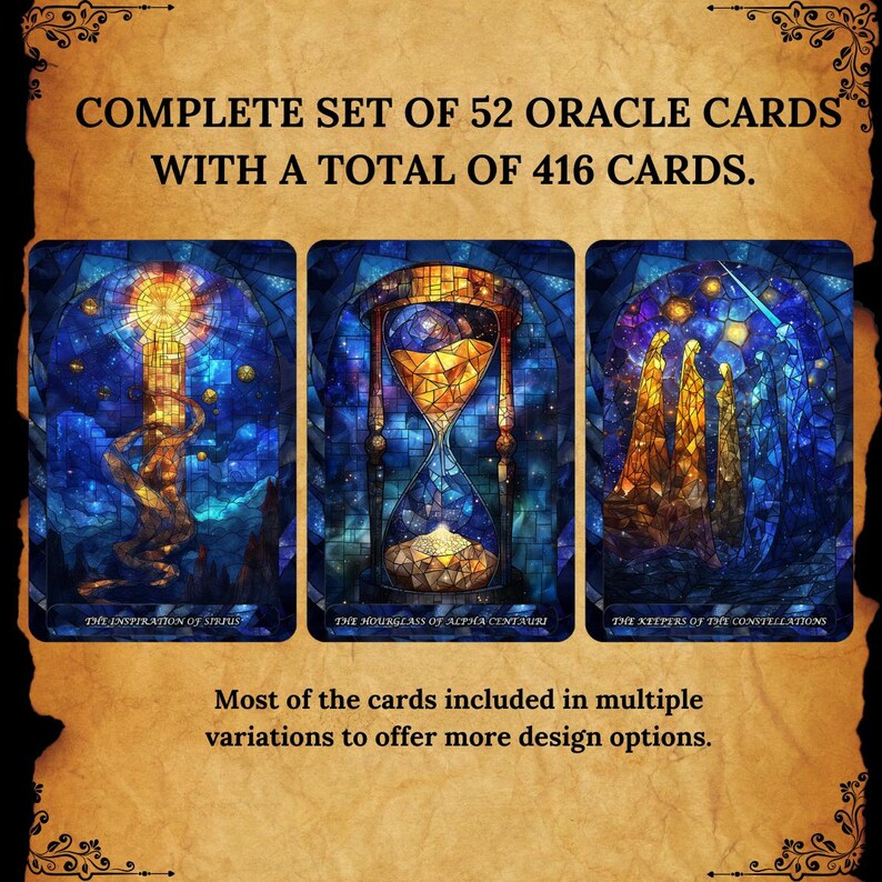 Celestial Oracle Deck 416 Digital Cards (instant Download ...