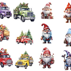 Christmas Clipart Image Bundle | Santa, Wreath, Tree, Snowman ...