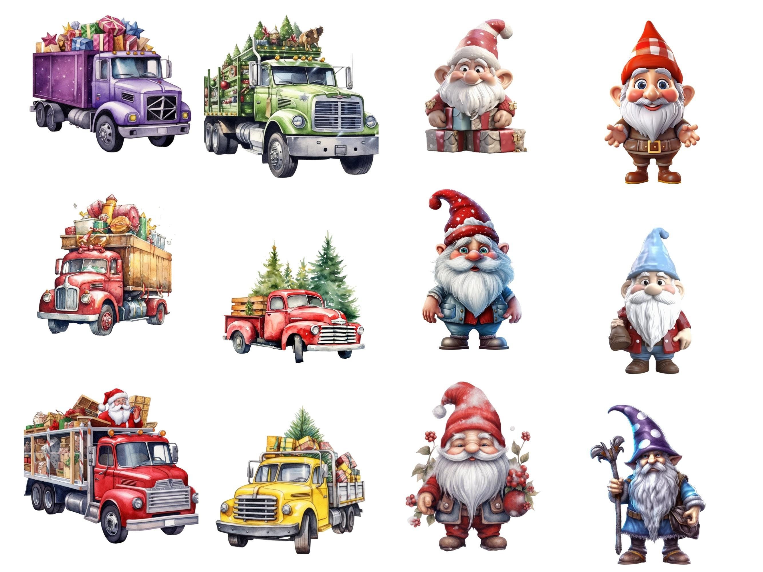 Christmas Clipart Image Bundle | Santa, Wreath, Tree, Snowman ...