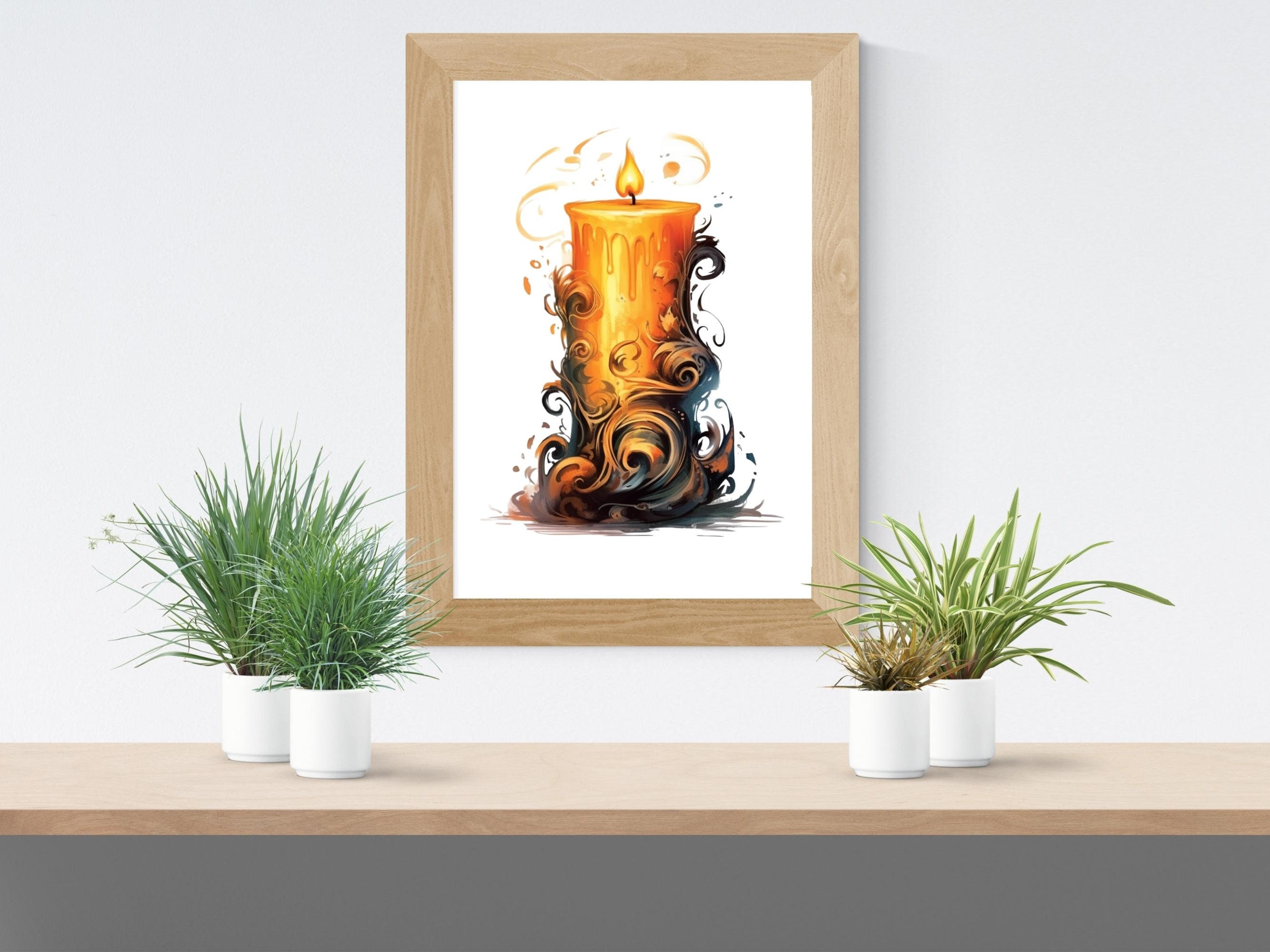 246 Candles Halloween Clipart, Spooky PNG, and Gothic Graphics for ...