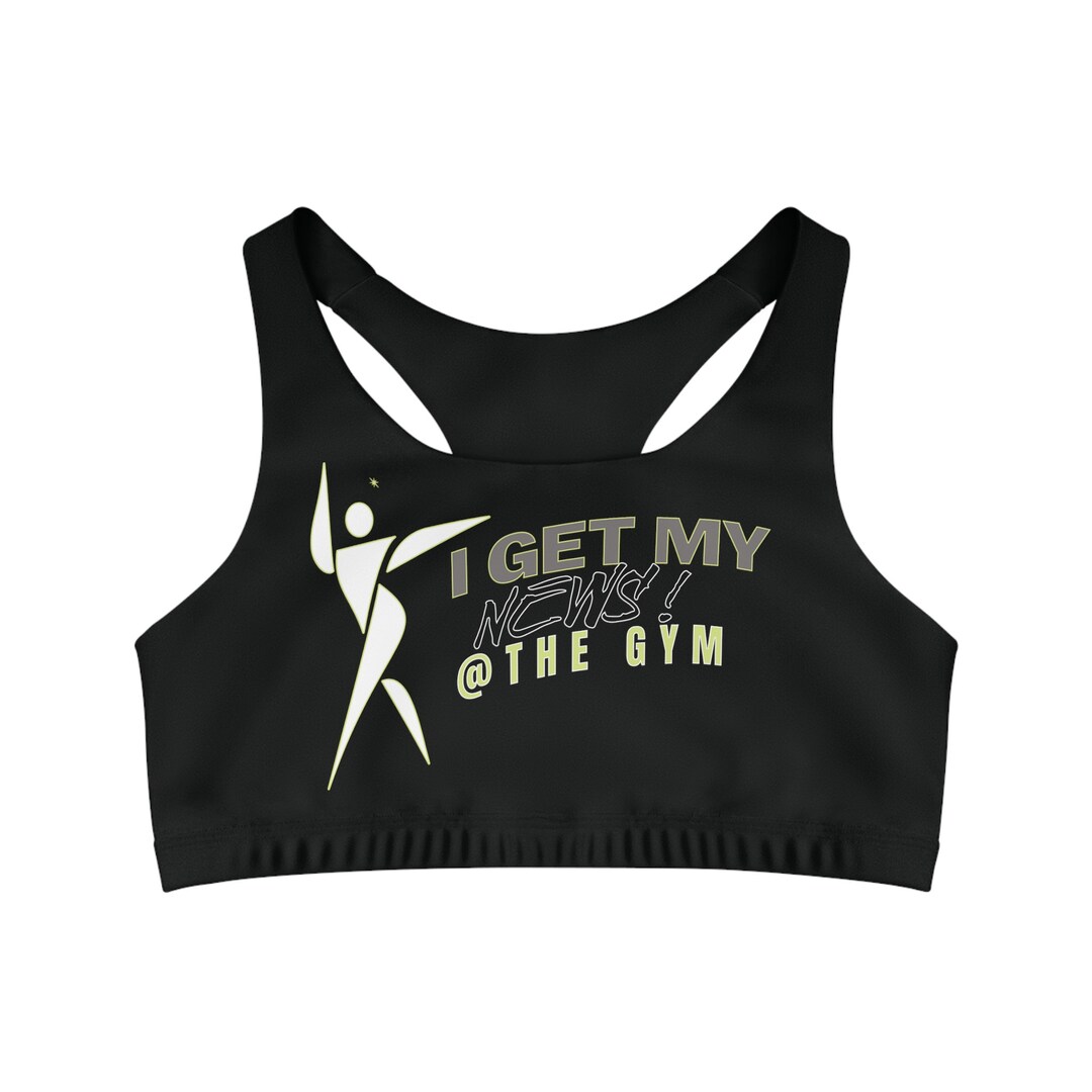 Elevate Your Gym Game With Our Seamless Gym Humor Sports Bra - Etsy
