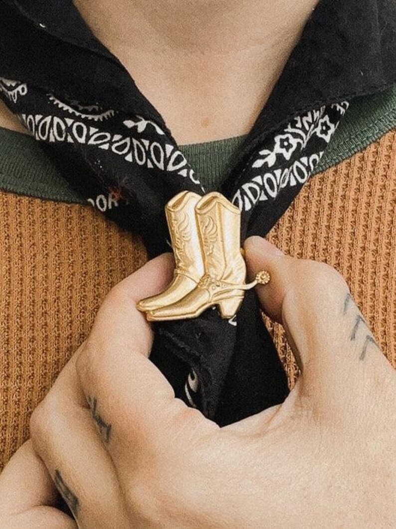 Cowboy Boot Bandana Slide - Etsy