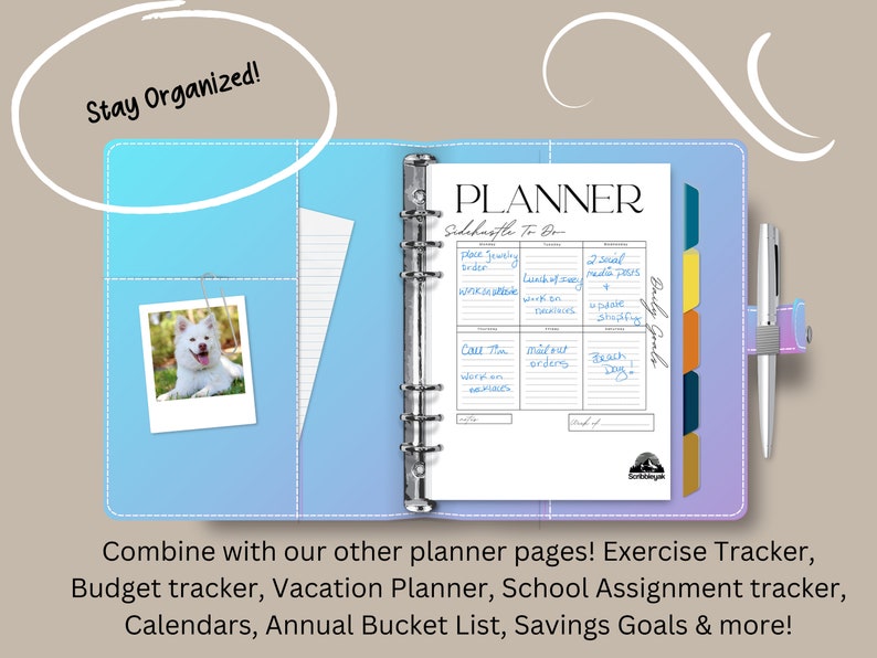 Side Hustle Planner Printable A5 Journal Page Business Planner A5 ...