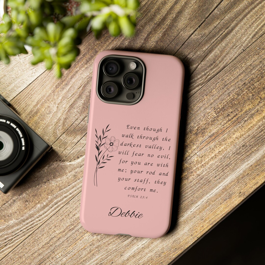Custom Christian Gifts, Bible Verse Phone Case, Faith Phone Cover ...