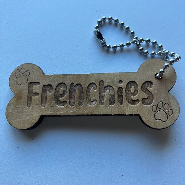 Laser Cut Bone Keychain - Etsy