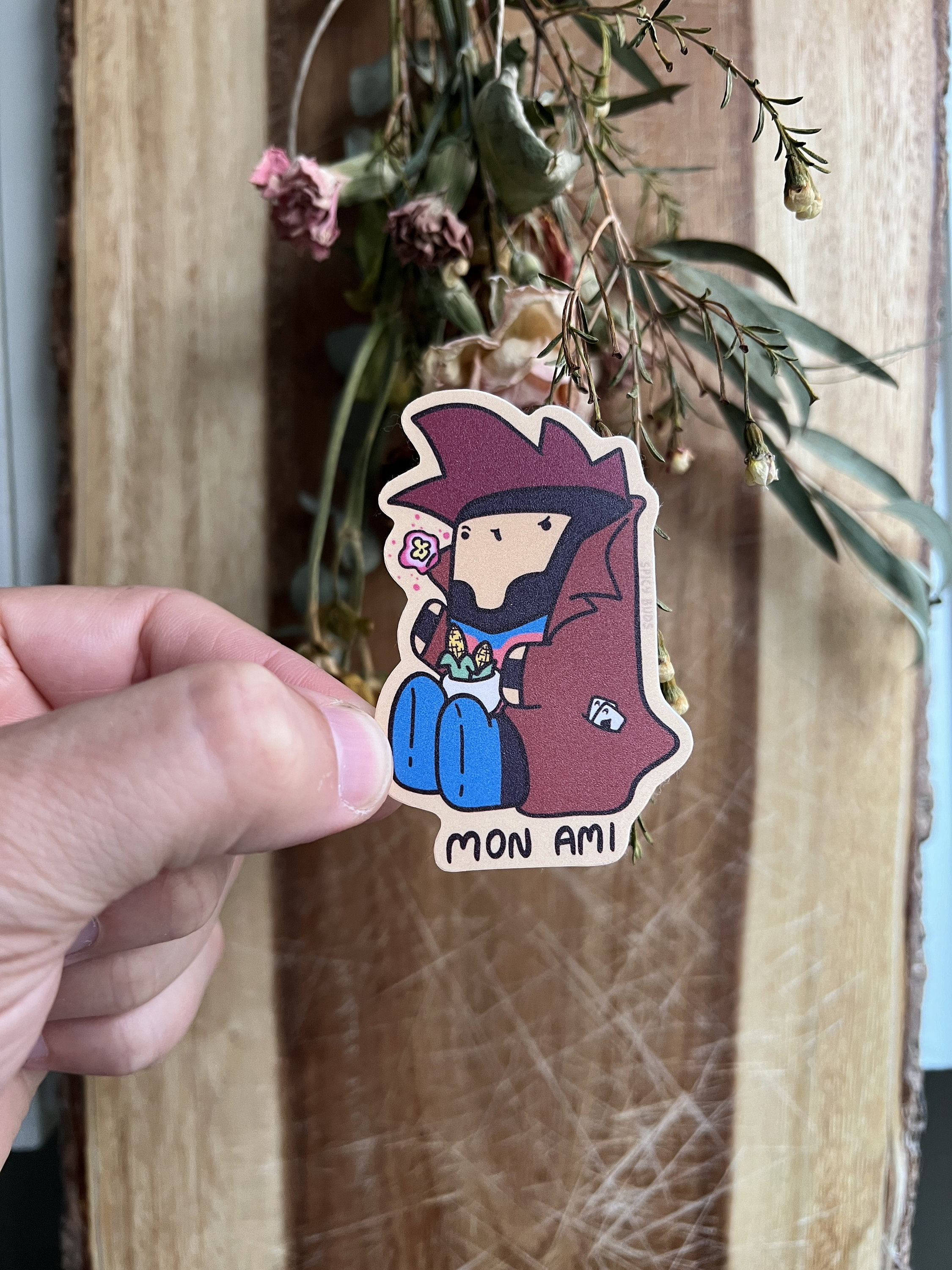 Gambit Cute Vinyl X-men Sticker - Etsy