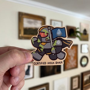 Certified Heck Diver - Helldivers 2 Cute Funny Sticker - Etsy