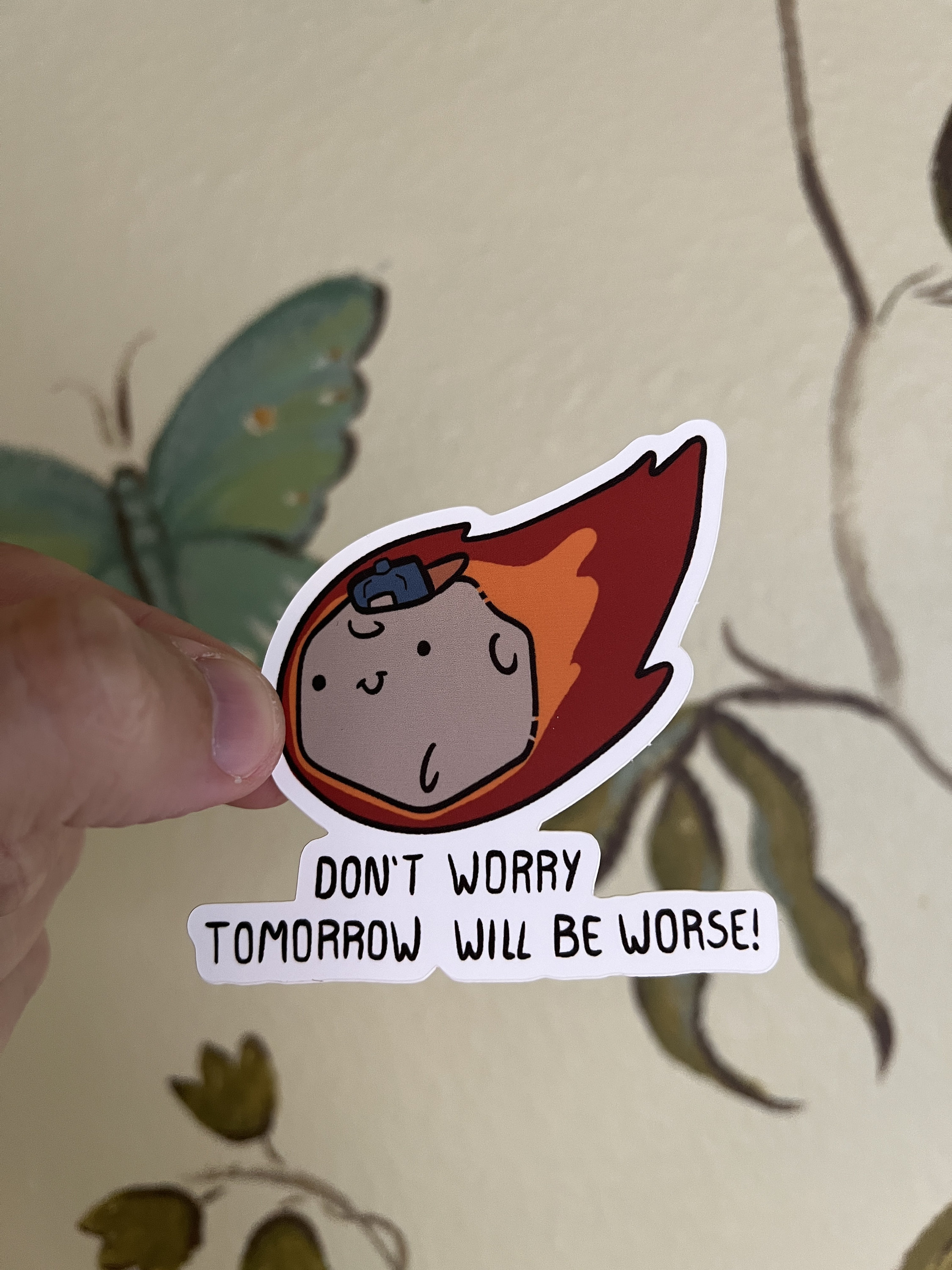 Don't Worry Tomorrow Will Be Worse Asteroid Sticker - Etsy