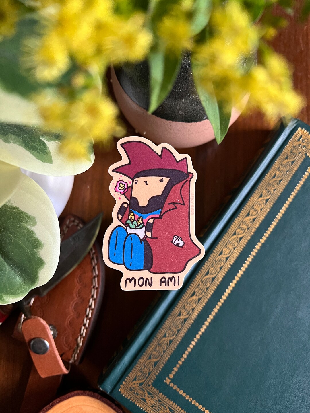 Gambit - Cute Vinyl X-men Sticker - Etsy
