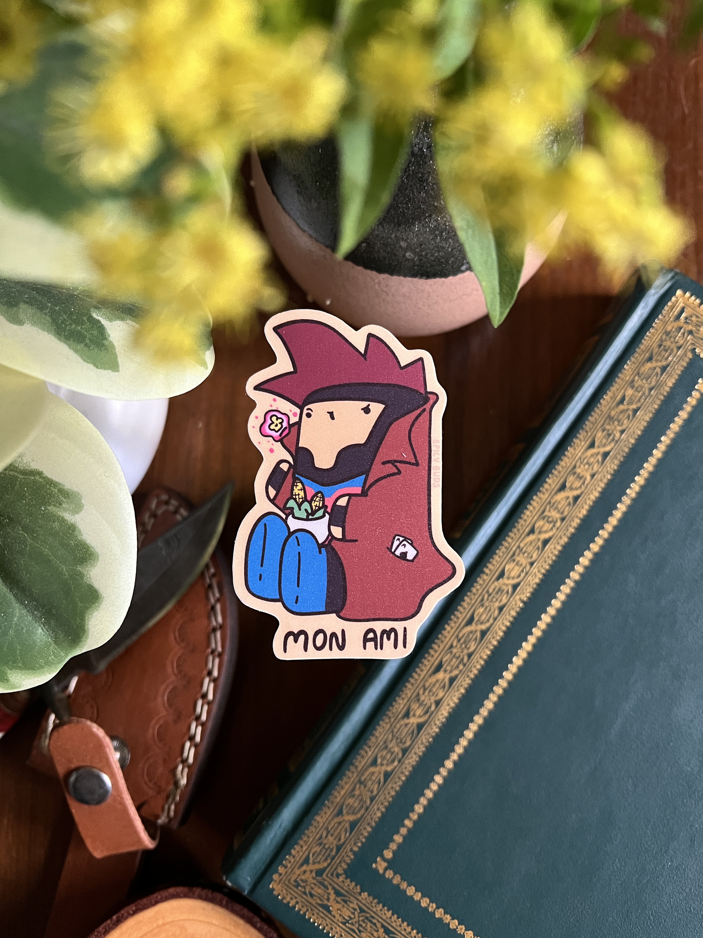 Gambit Cute Vinyl X-men Sticker - Etsy