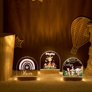 Kid Night Light With Name Baby Gift Personalized Name Nightlight Gift ...