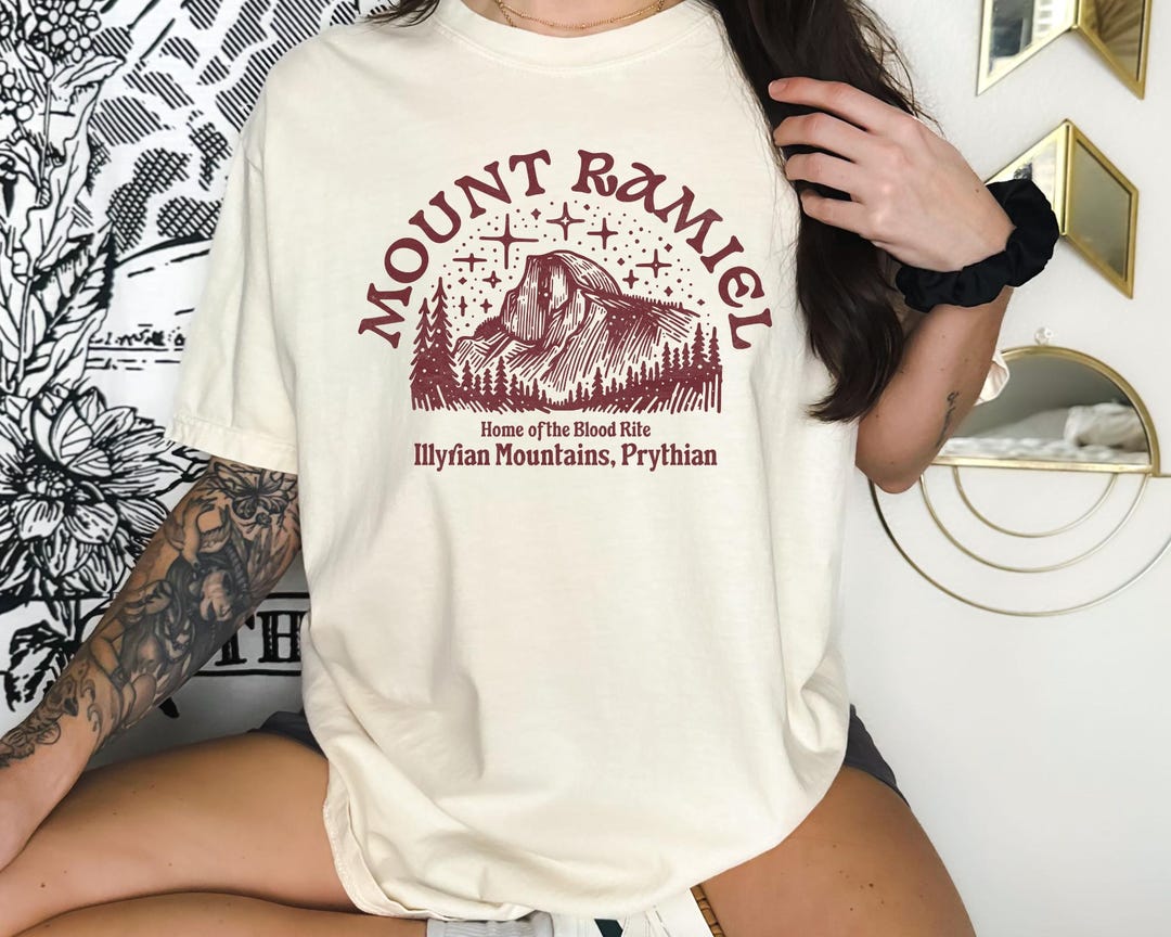 Mount Ramiel Illyrian Mountains Tshirt Bookish Merch ACOTAR A Court of ...