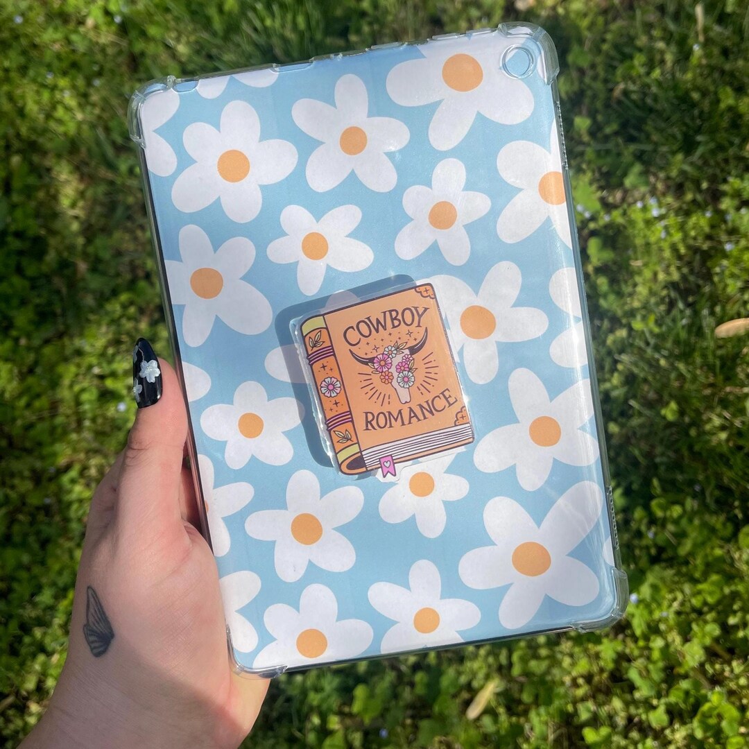 Cowboy Romance Kindle Grip | Western Book Lover Grip | Acrylic & Epoxy ...