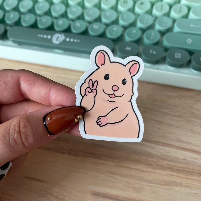 Peace Sign Hamster - Etsy