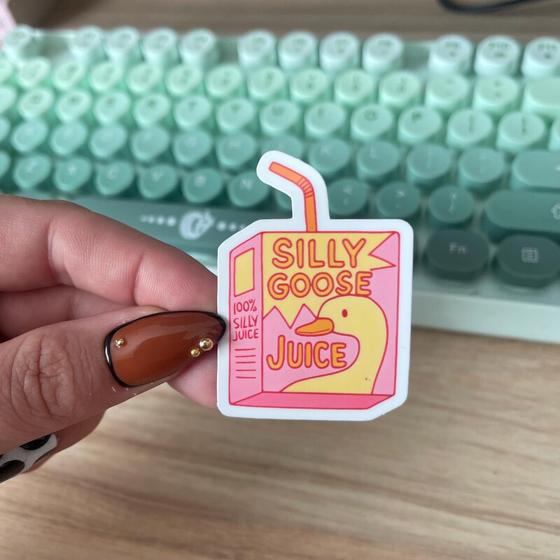 Silly Goose Sticker Small - Etsy