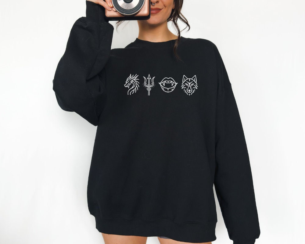 Zodiac Academy Celestial Heirs Minimalist Crewneck Sweatshirt Darius ...