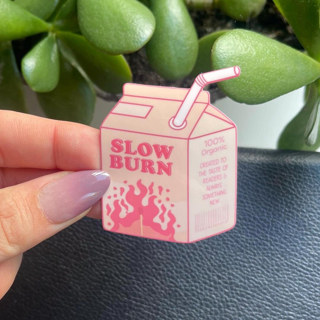 Slow Burn Milk Carton Vinyl Sticker - Etsy