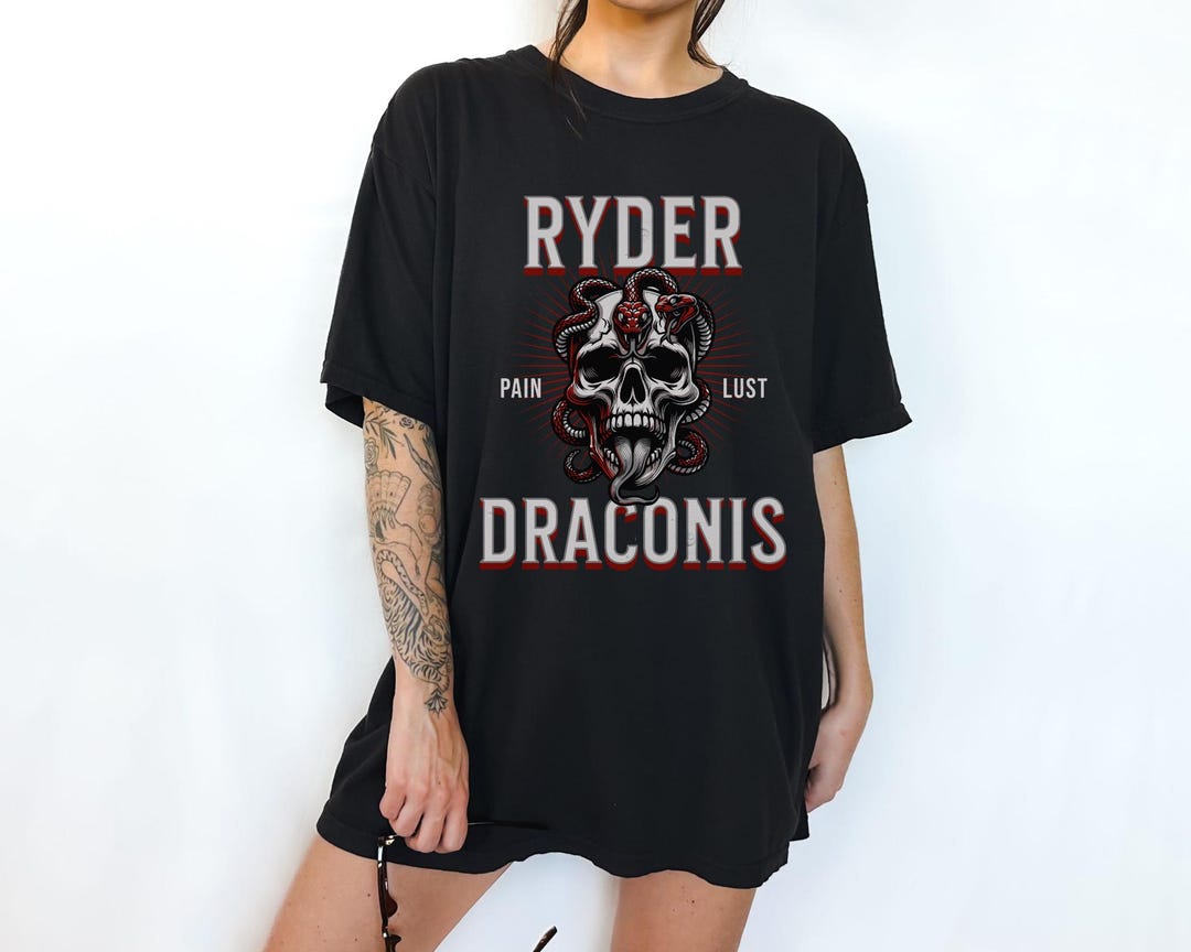 Ryder Draconis Skull Tee Ruthless Boys of the Zodiac Leon Night Dante ...