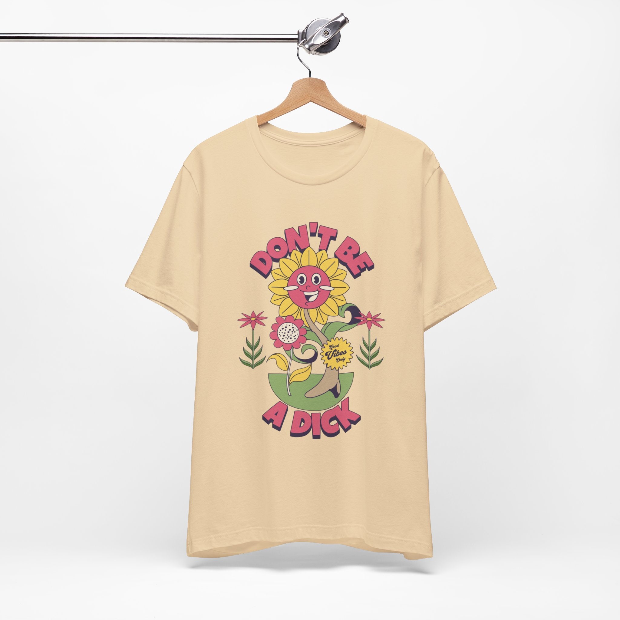 Dont Be A Dick Tshirt Sarcastic Cartoon Characters Dont Be A Dick Funny Shirt Funny Cartoon