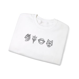 Zodiac Academy Celestial Heirs Minimalist Crewneck Sweatshirt Darius ...