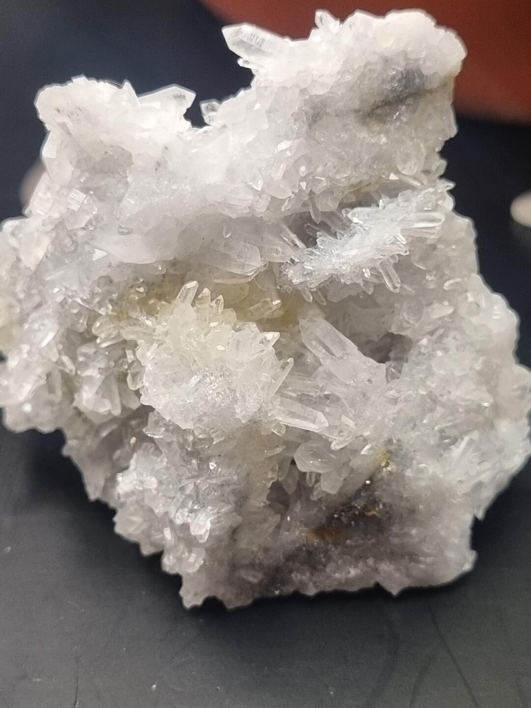 Chrysanthemum Quartz Specimen, Needle Quartz Cluster, Druzy Quartz ...