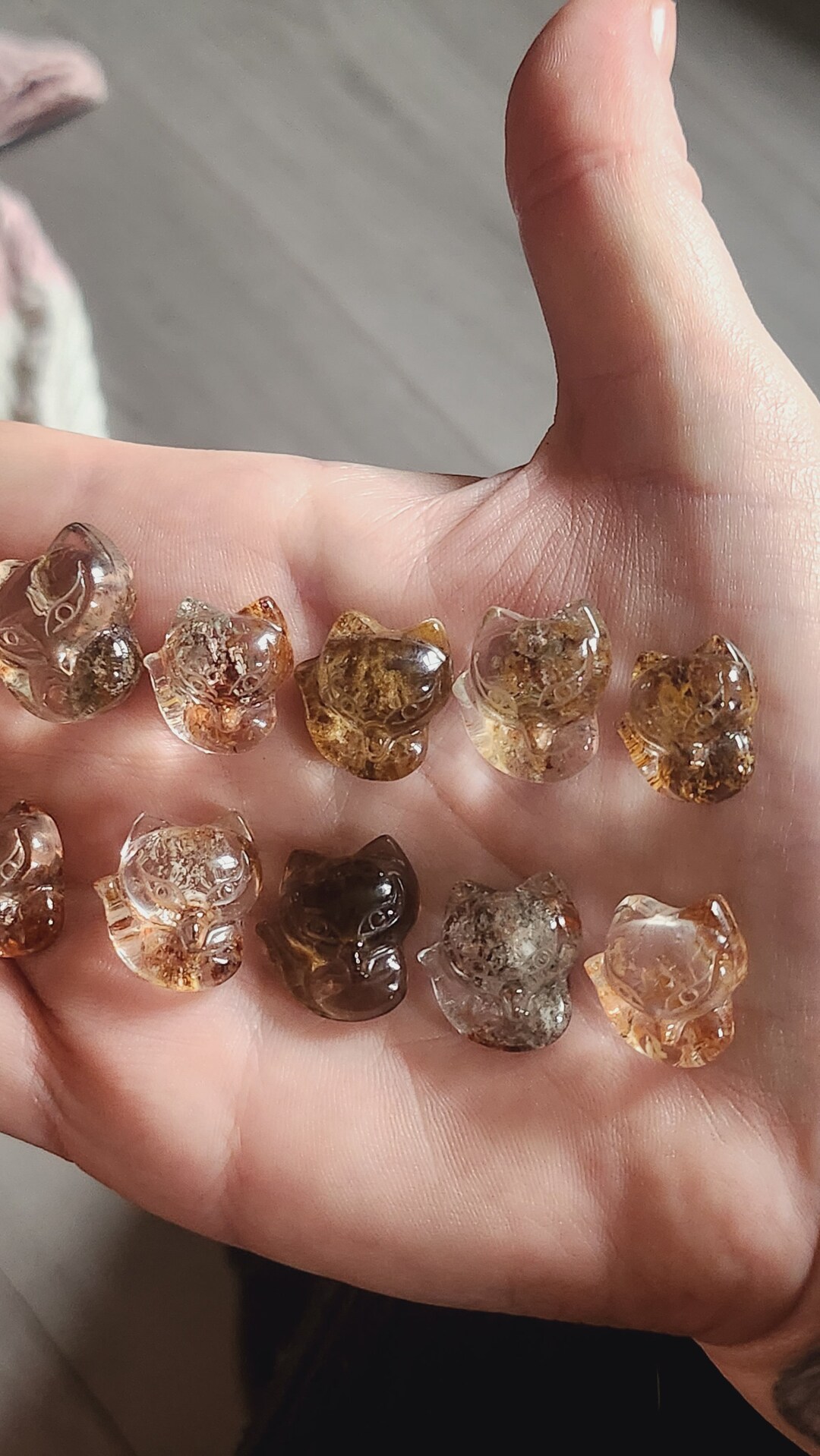 Mini Garden Quartz Nine Tails Fox, Mini Quartz, Fox Crystal Figurine ...