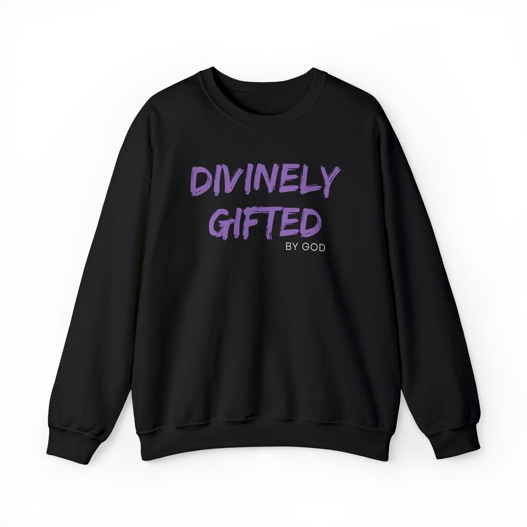 Divinely Gifted by God Brush Purple Dark Unisex Heavy Blend™ - Etsy