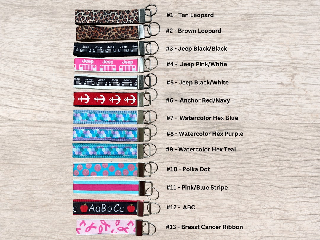 Fun Keychains Fun Key Fobs Keychain Wristlet Key Wristlet - Etsy