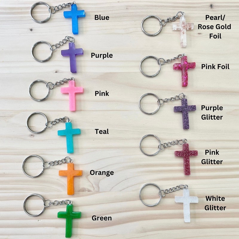 Cross Keychain - Etsy