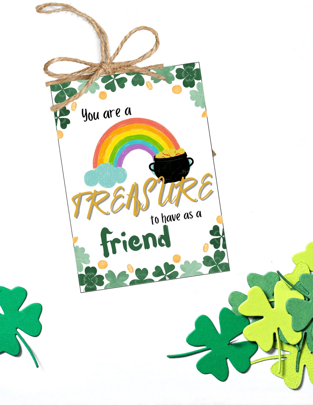 PRINTABLE St Patricks Day Treat Tag, Classroom Kids Treat, St Patricks ...