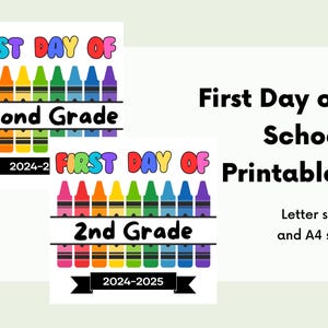 First Day of School Sign, Back to School Picture, Year 2024-2025, Back ...