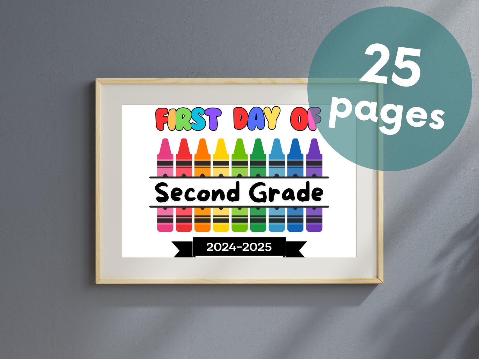 First Day of School Sign, Back to School Picture, Year 2024-2025, Back ...