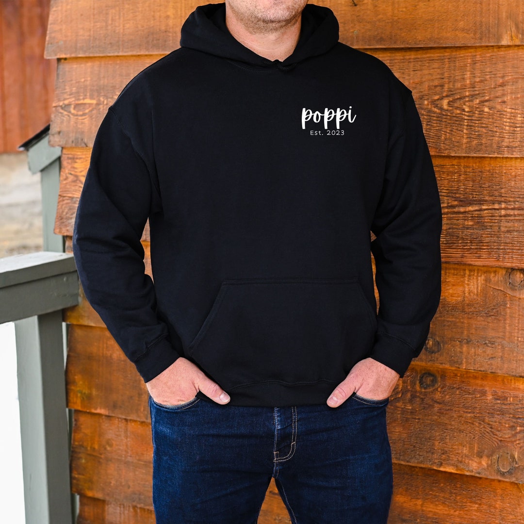 Custom Poppi Est. Year Sweatshirt, Custom Grandfather Established Year ...