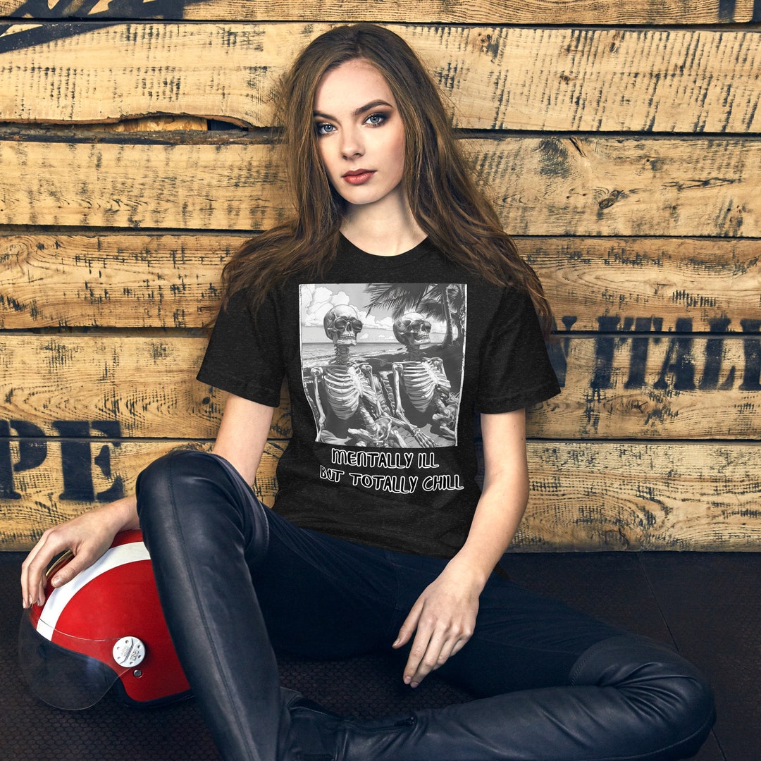 Beach T Shirt, Casual Wear, Dark Humor T Shirts, Gifts, Skeleton Shirt ...