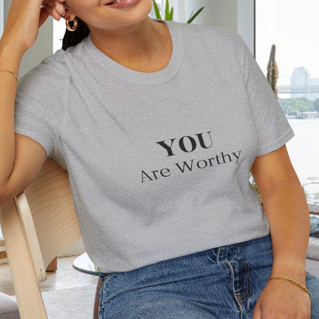 You Are Worthy T-shirt, Unisex Softstyle Tee - Etsy